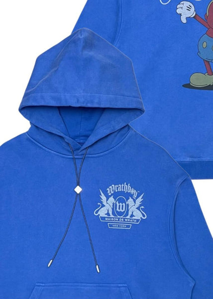 Wrathboy No Friends Heavyweight Hoodie (Royal Blue) – Get Fly NYC